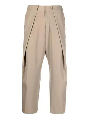 Balmain Pleated Hem Trousers - Nude