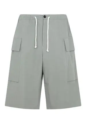 JIL SANDER Cargo Cotton Shorts - Gray