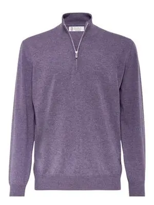 BRUNELLO CUCINELLI Brunello Cucinelli Funnel-Neck Knitted Polo Shirt