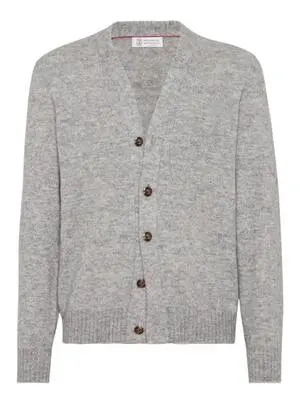 Brunello Cucinelli Buttoned Long-sleeved Cardigan - Grey