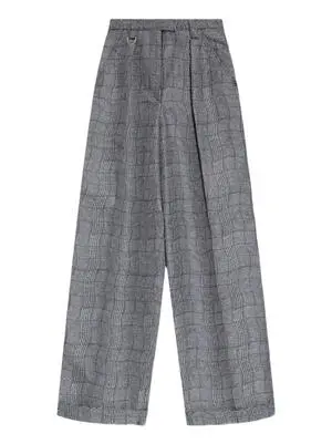 Kenzo Wavy Check' Suit Trousers - Gray