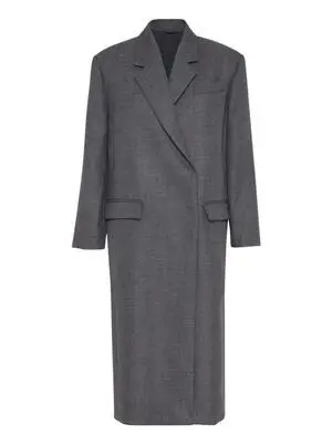 BRUNELLO CUCINELLI Brunello Cucinelli Monili Chain Detailed Straight Hem Coat