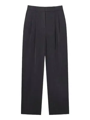 DUNST Casual Pants With Belt Loops - Charcoal-grey