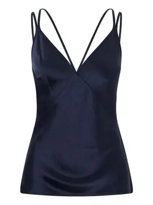 ANINE BING Blanca Satin Cami - Navy