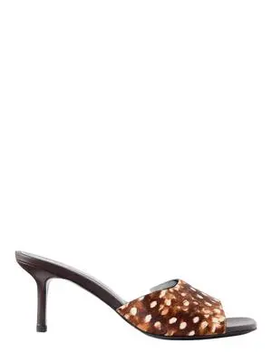 Staud Bea Calf Hair Mules - Brown