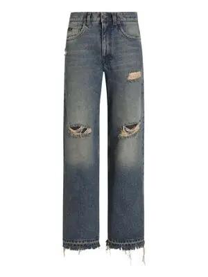 Dolce & Gabbana 5-pocket Denim Trousers - Gray