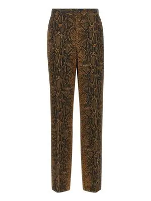 TWINSET Wide-leg Animal Print Pants - No