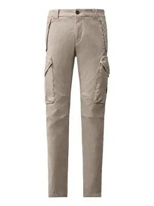 C.P. COMPANY Stretch Sateen Lens Ergonomic Cargo Pants - Flint Grey