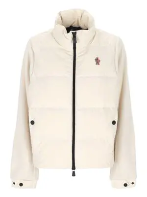 Moncler Long-sleeve Casual Jacket - Beige