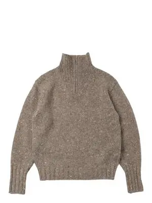 Auralee Long-sleeved Sweater - Brown