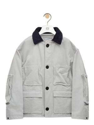 Loewe Jacket In Cotton Gray