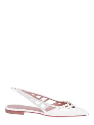 Santoni Stella Cut-out Slingback Pumps - White