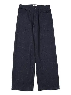 Auralee Wide-leg Casual Trousers Deep Blue
