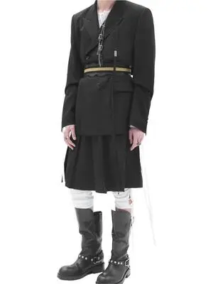 ANN DEMEULEMEESTER Pleated Wide-leg Bermuda Shorts - Black