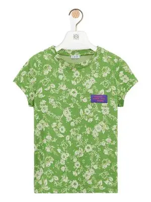 Loewe Small Fit T-shirt In Cotton - Green
