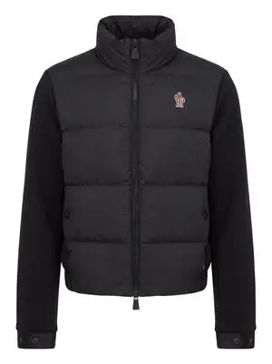 Moncler Panelled Quilted Puffer Jacket - Black