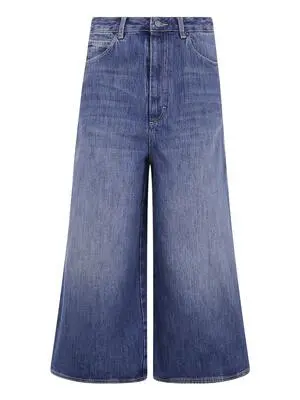 Soeur Joyce Wide-leg Denim Shorts - Blue
