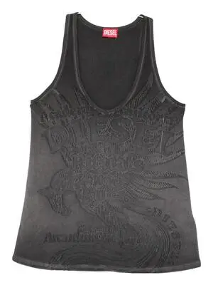 DIESEL® Scoop-neck Tank Top - Grey