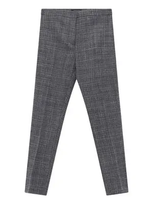 Fabiana Filippi Wool-blend Pleated Casual Trousers - Black