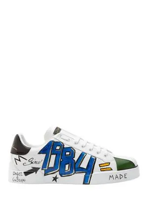Dolce & Gabbana New Dglimited Portofino Sneakers - White