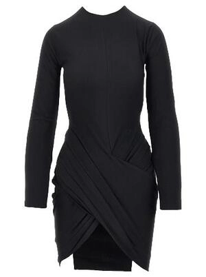 Jacquemus Long-sleeved Dress - Black