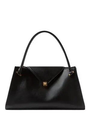 Versace Severine Large Leather Shoulder Bag - Black