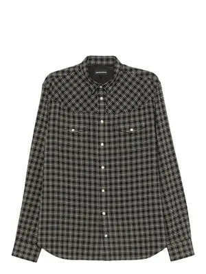 Emporio Armani Check-pattern Western-yoke Shirt - No