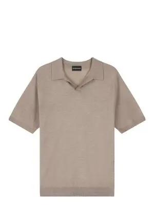 Emporio Armani Short-sleeved Polo Shirt - Nude