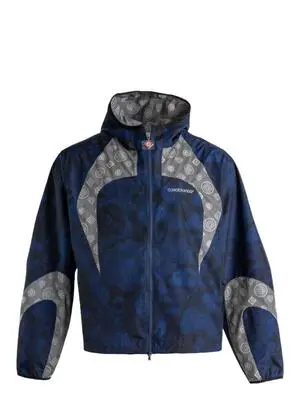 Casablanca Monogram Panel Hooded Jacket - Black