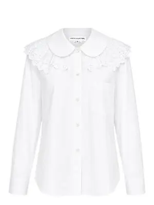 Comme Des Garçons Long-sleeved Shirt - White