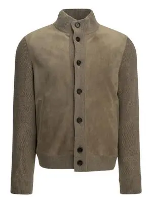 ZEGNA Long-sleeve Casual Jacket With A Stand-up Collar