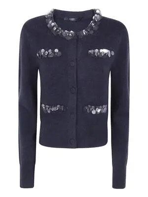 Seventy Embellished Jumper - Black