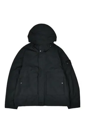 Stone Island Windproof And Breathable Hooded Jacket - Blue