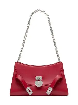 Alexander McQueen Locke Mini Shoulder Bag - Red