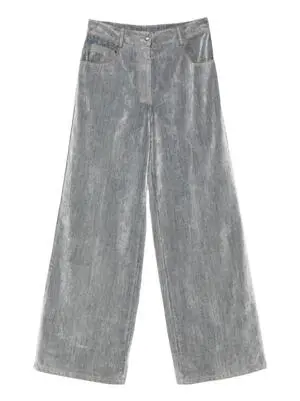 FORTE_FORTE Velvet-finish Trousers