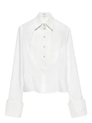 Alexander McQueen Tuxedo Striped Shirt - Optical White