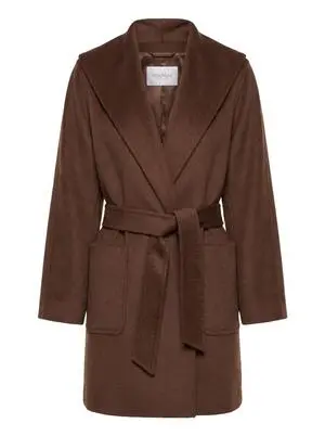 Max Mara Rialto Hooded Belted Coat - No