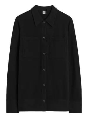 TOTEME Button-up Chest-pocket Shirt - Black