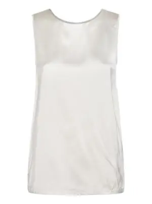 Fabiana Filippi Sleeveless V-neck Top - White
