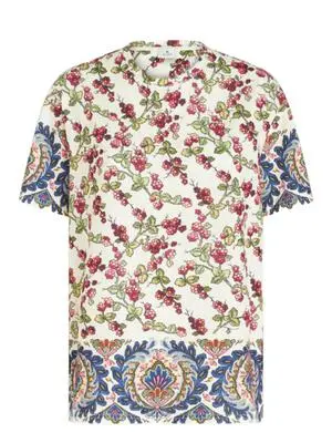 ETRO T-SHIRT WITH BERRY PATTERN
