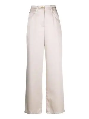 BRUNELLO CUCINELLI High-waisted Wide-leg Trousers