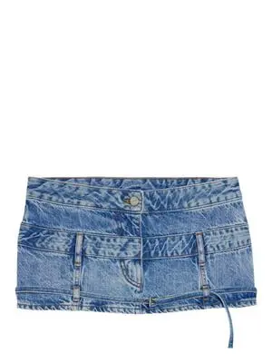 JACQUEMUS La Mini De Nîmes Criollo Miniskirt