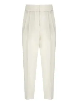Fabiana Filippi High Waist Straight-leg Trousers - White