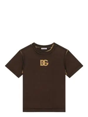 Dolce & Gabbana Logo-print Cotton T-shirt - Black