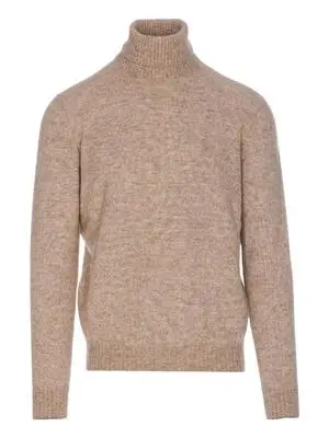 Brunello Cucinelli Roll-neck Knitted Jumper - Nude