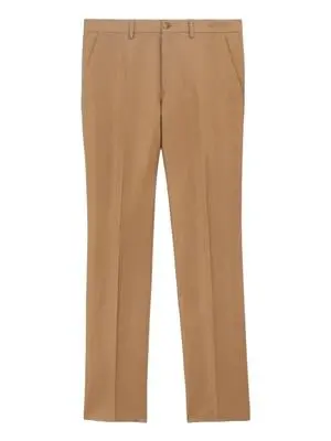 Burberry Pressed-crease Tailored Trousers - Brown