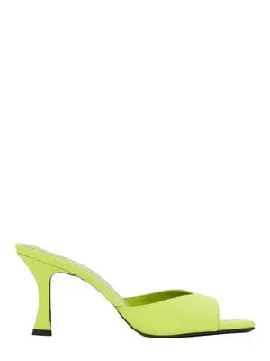 ATTICO Square-toe Leather Mules
