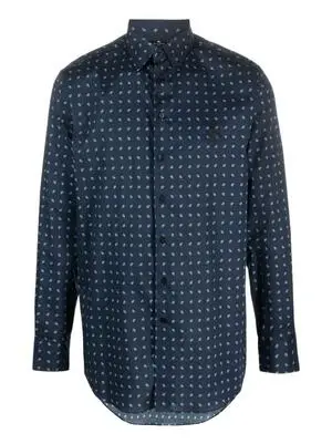 Etro Paisley-print Button-up Shirt - Blue
