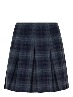 Fabiana Filippi Plaid Skirt - Black