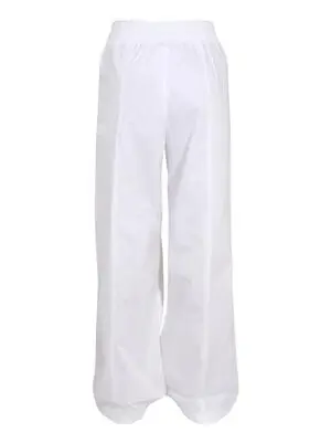 Fabiana Filippi Straight-leg Elasticated-waistband Trousers - White